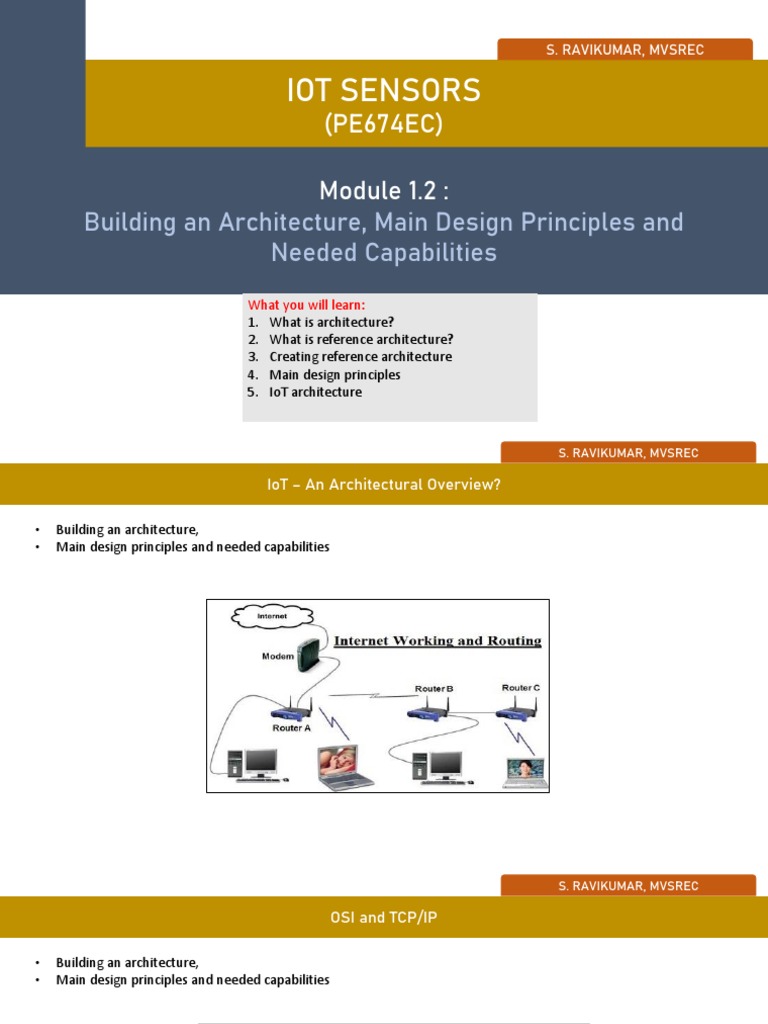 An Introduction to IoT Architectures: Building an Architecture, Main ...