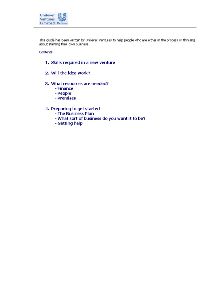 Start Up Guide Pdf Partnership Business