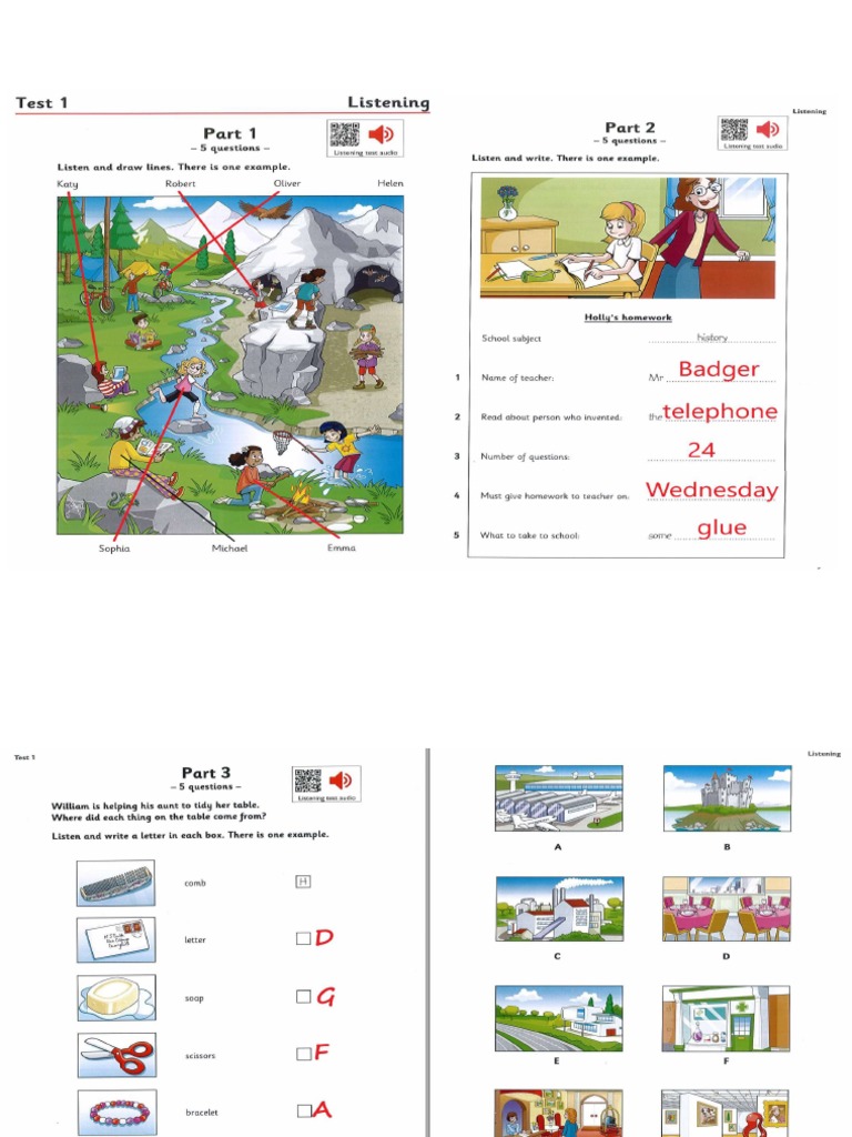 Flyers 4 - Listening Key | PDF