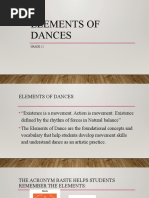Understanding The Five Elements of Dance | PDF