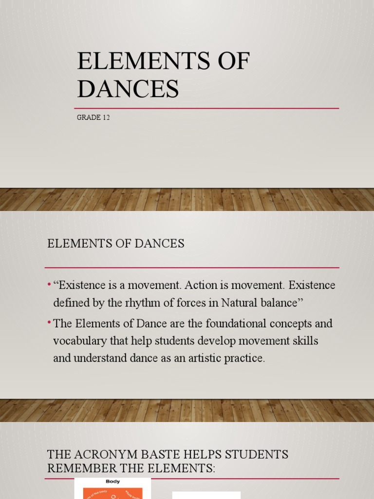 Elements of Dances | Download Free PDF | Dances | Time