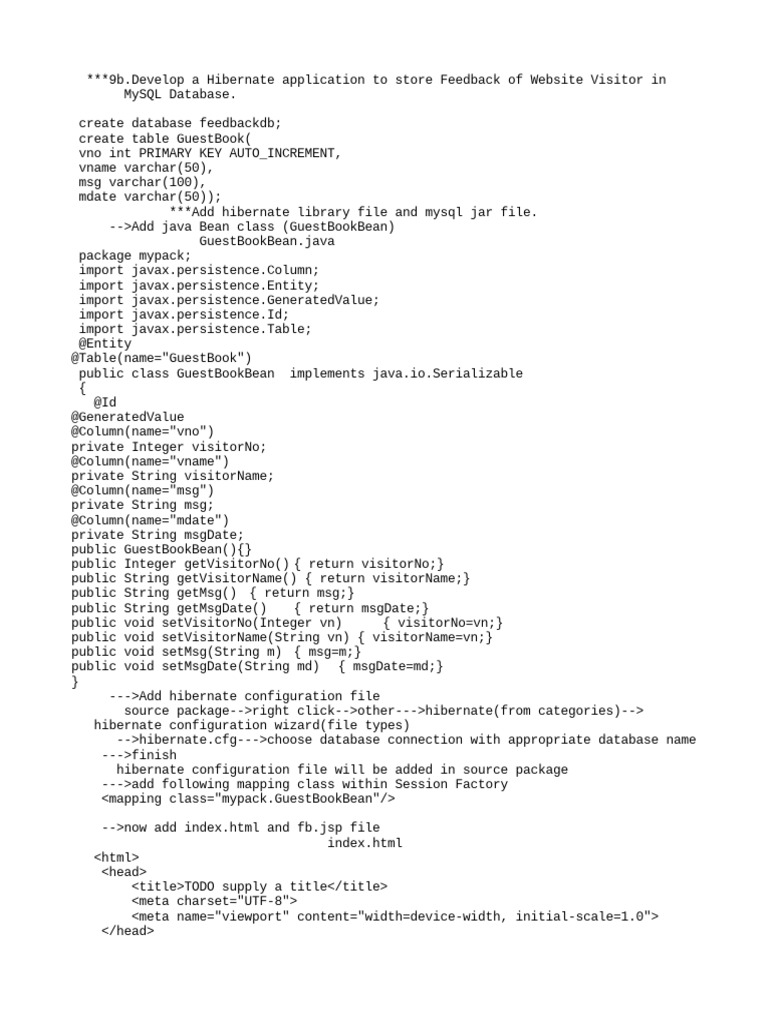 Practical 9b Pdf Databases Software Development