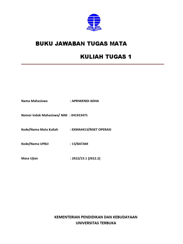 TMK 1 Ekma4413 Apriwendi Adha | PDF