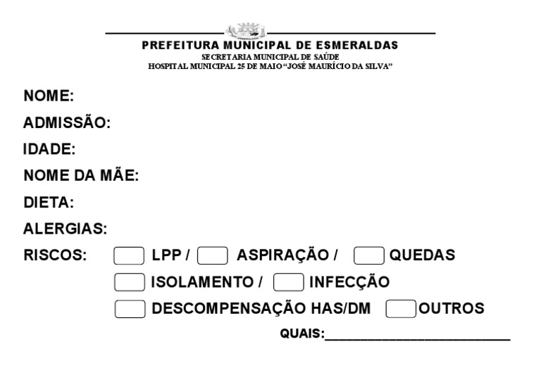 Identificação de Leito | PDF