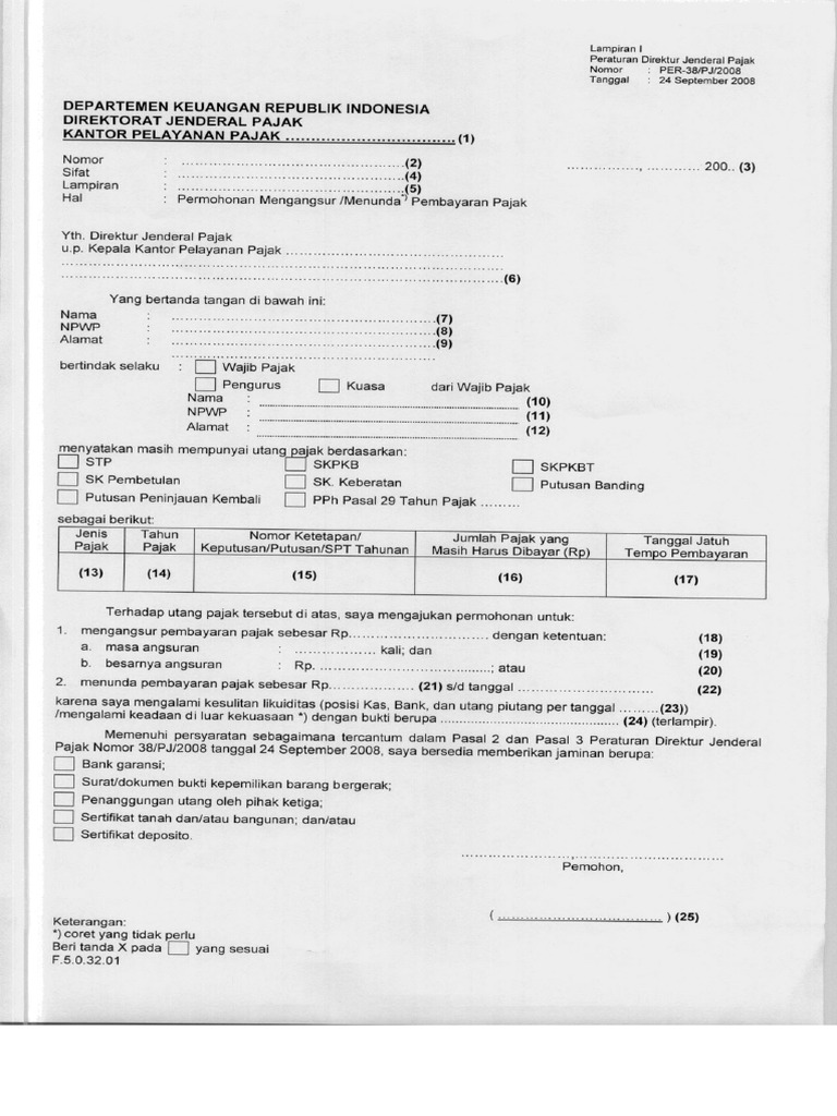 PER 38 PJ 2008 Lampiran | PDF