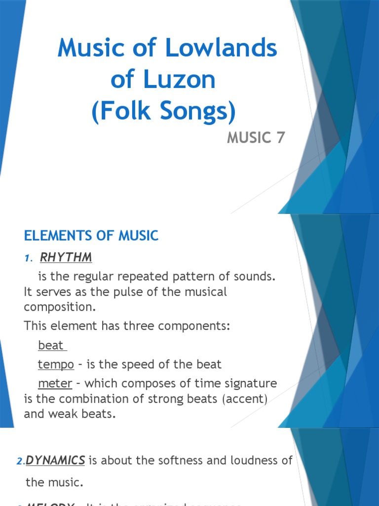 Luzon Lowland Folk Songs Overview | PDF | Sound | Musical Notation