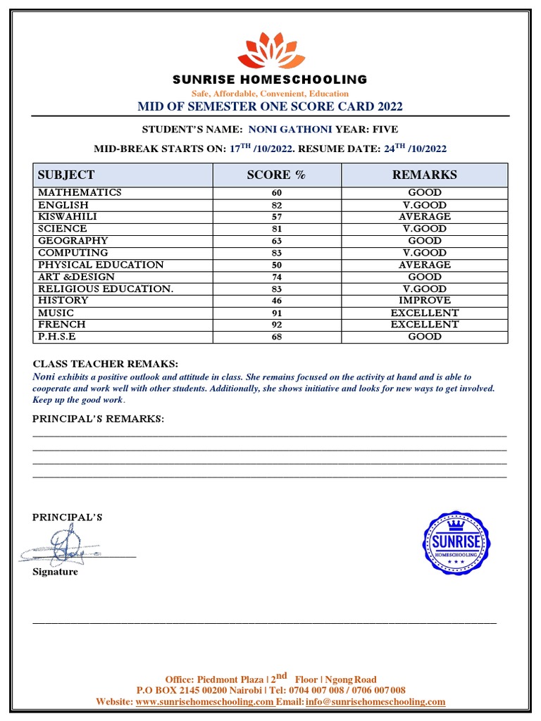 Noni Gathoni | PDF | Science