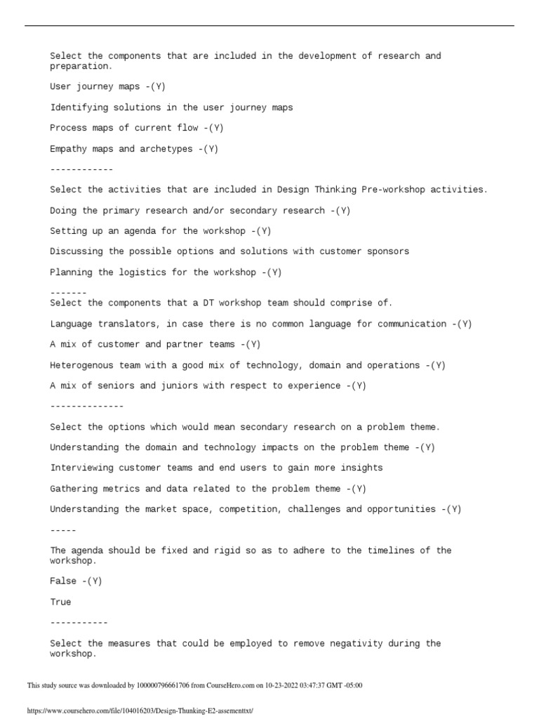 Design Thunking E2 Assement | PDF | Design Thinking | Ecosystem