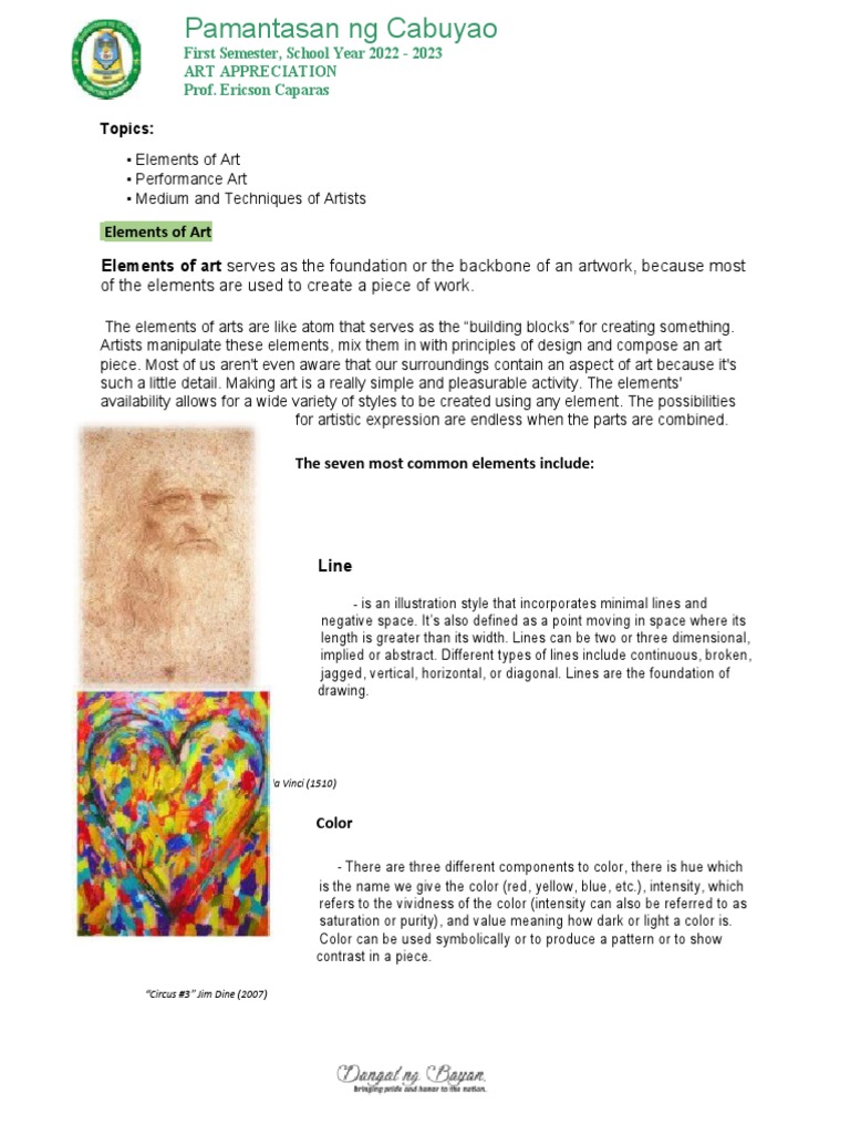 Exploring the Elements of Art, Techniques of Performance Art, and Types ...