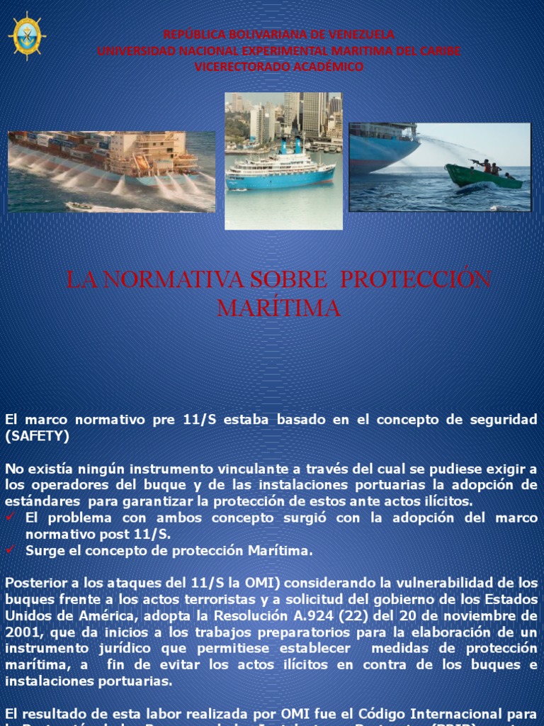 Las Normas Sobre Protección Maritima | PDF | Crímenes | Crimen y violencia