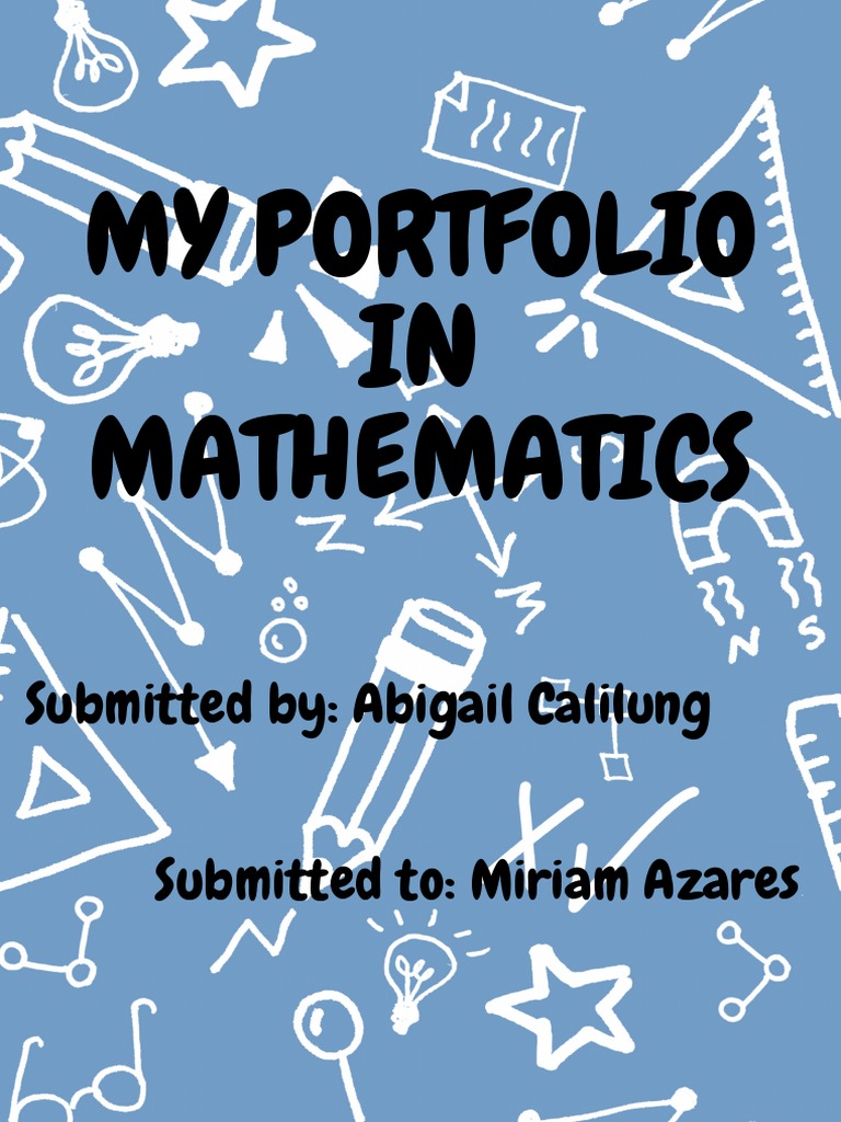 My Portfolio In Mathematics Pdf