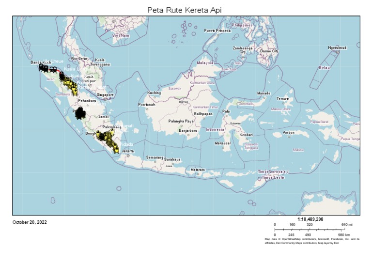 Peta Kereta Api Indonesia | PDF | Southeast Asia | Indonesia
