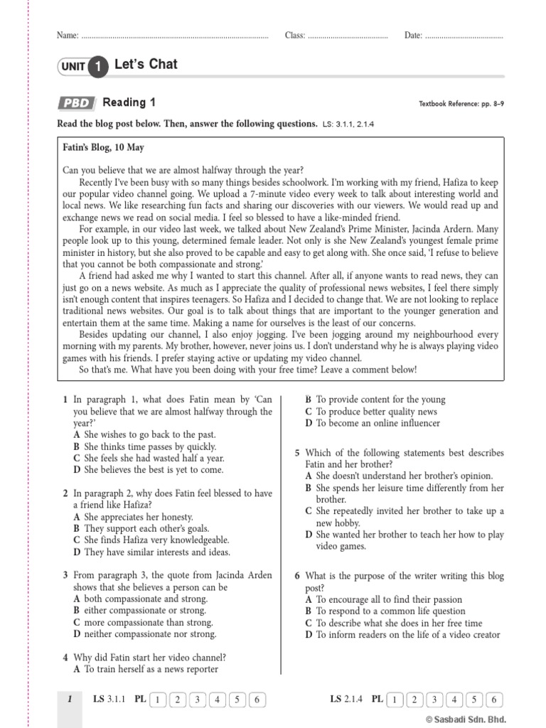 English Form 4 - Unit 1 | PDF | World Wide Web | Internet & Web