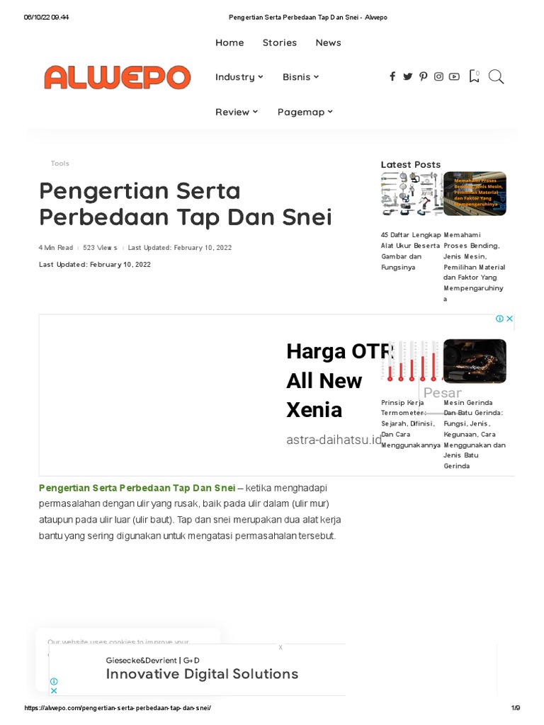 Pengertian Serta Perbedaan Tap Dan Snei - Alwepo | PDF