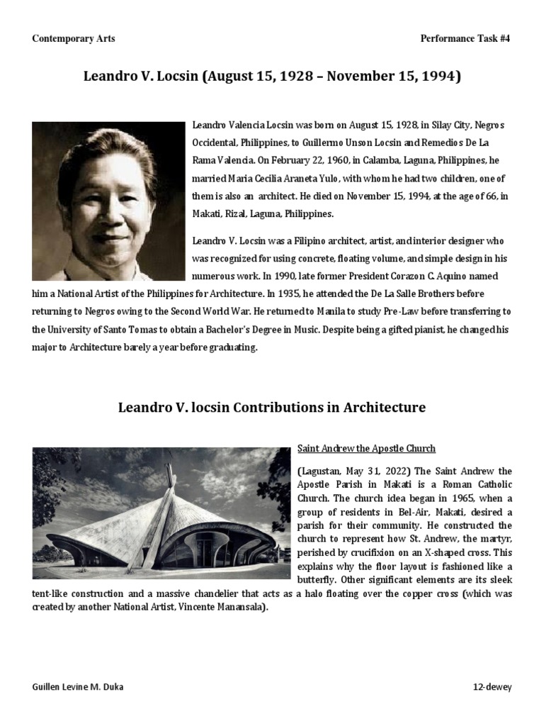 Leandro V. Locsin | PDF