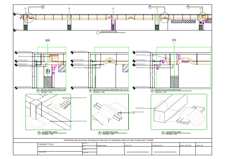 Exhaust Duct Rerouting Plan - 2nd Floor | PDF