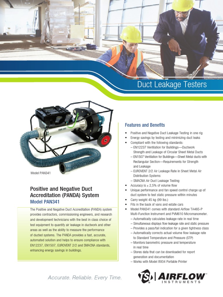 TSI PANDA 341 Data Sheet | PDF | Duct (Flow) | Metrology