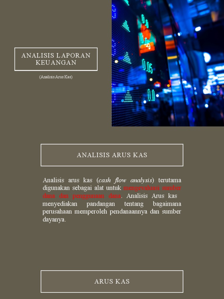 Analisis Laporan Keuangan ARUS KAS | PDF