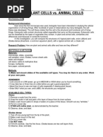 Lab Activity 4 Preparing A Wet Mount | PDF | Cell (Biology) | Staining