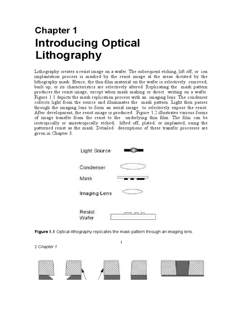PM190 ch1 | PDF | Photolithography | Semiconductor Device Fabrication