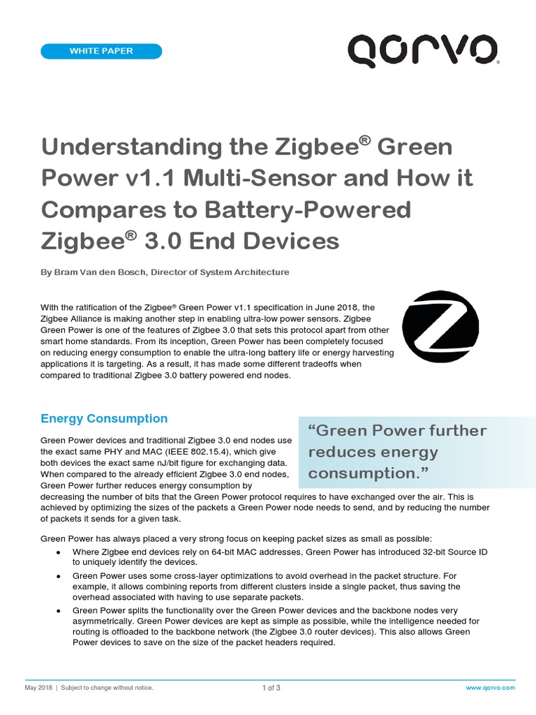 White Paper Zigbee Green Power | PDF | Computer Network | Computing