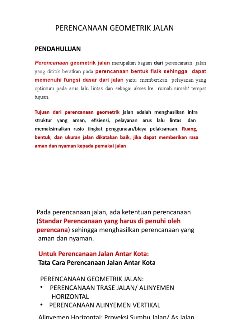 2.materi Kuliah - 2 - Bagian-Bagian Jalan | PDF