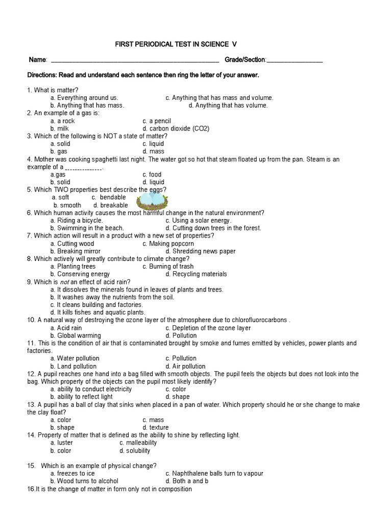 PT - Science 5 - Q1 | PDF | Reuse | Recycling