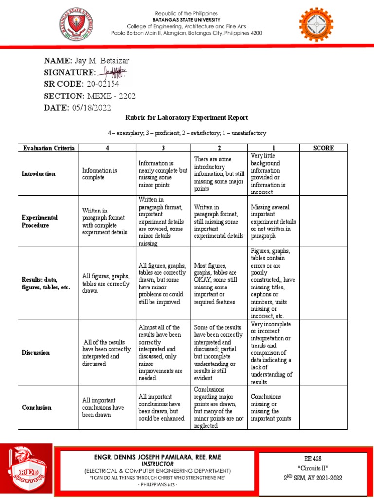 Betaizar Jay Lab04 | PDF | Electrical Network | Series And Parallel Circuits