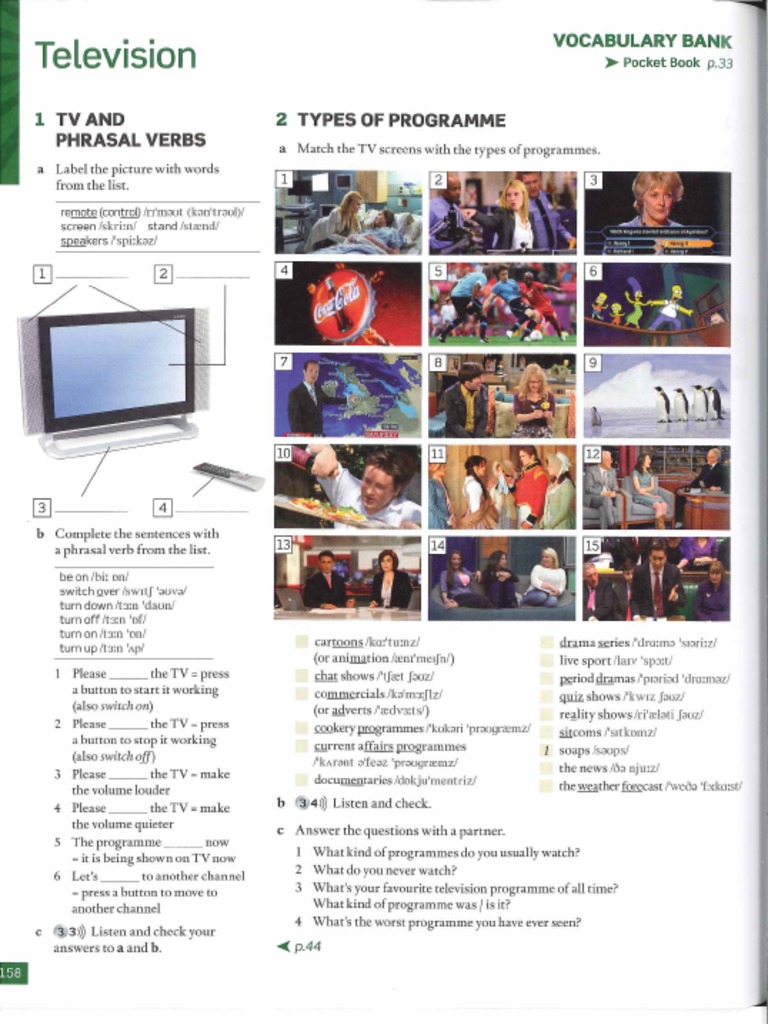 English Vocabulary Television | PDF
