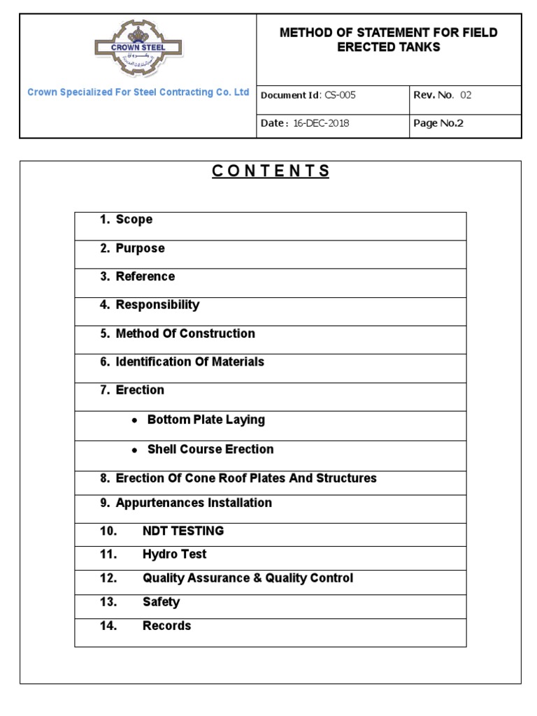 Procedure For Fabrication | PDF | Welding | Construction