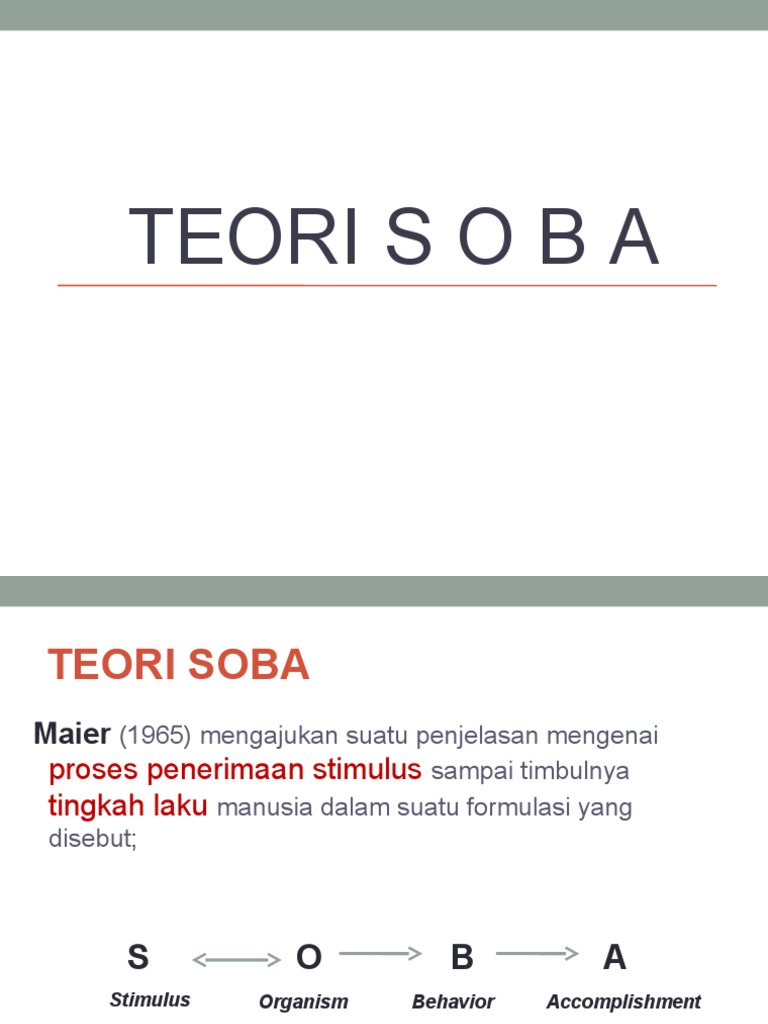 TEORI SOBA Mia | PDF