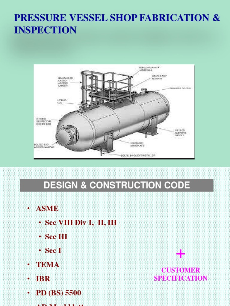 Pressure Vessel Shop Fabrication & Inspection | PDF | Building ...