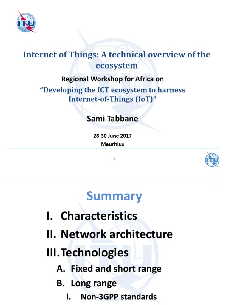 IoT - Technical Overview of The Ecosystem - 2017 | PDF | Wi Fi | Computer Network