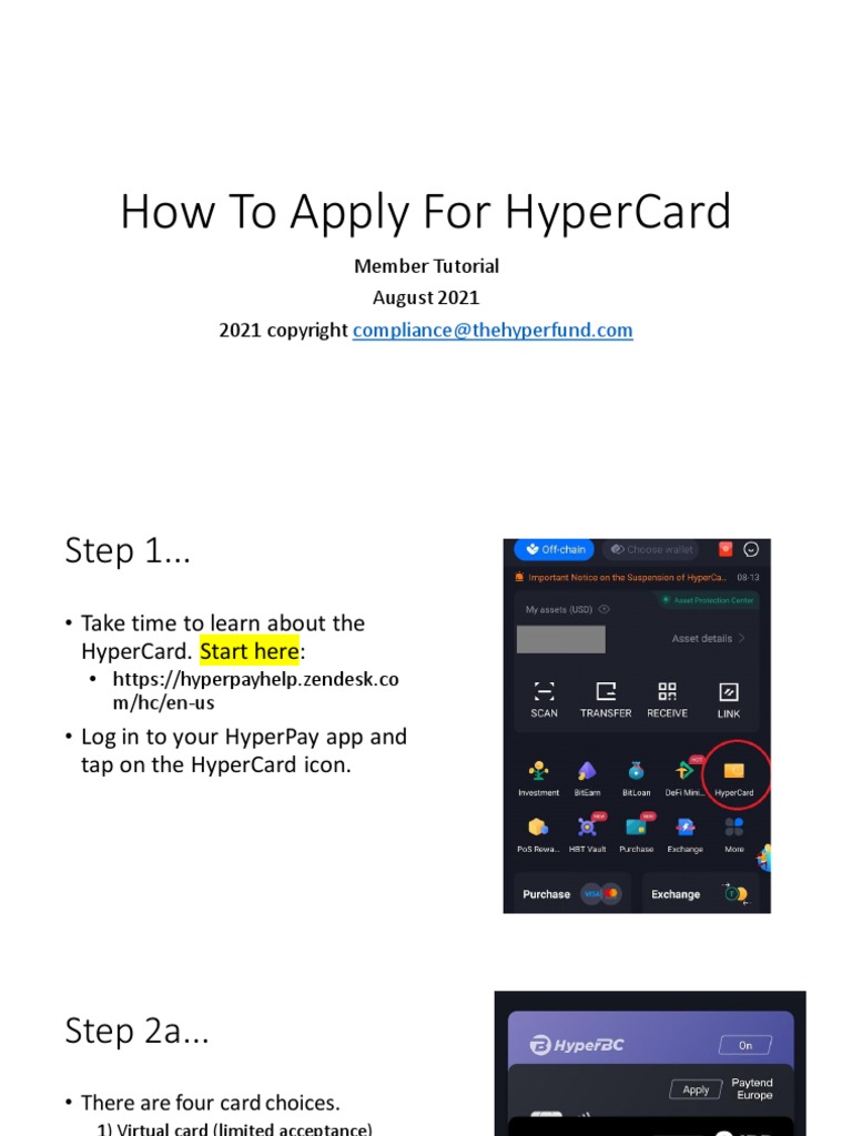 How To Apply For HyperPay Card | PDF | Service Industries | Financial ...