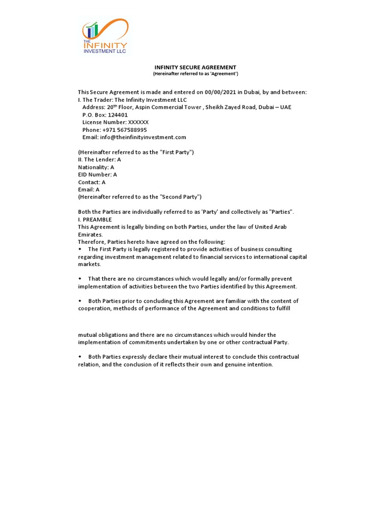 Infinity Secure Sample Agm | PDF | Government | Common Law