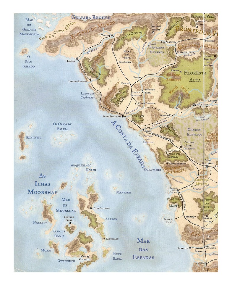 Mapa Costa Da Espada D&D | PDF
