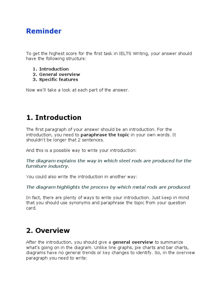 IELTS Writing Task 1 Process | PDF | Ingot | Glasses