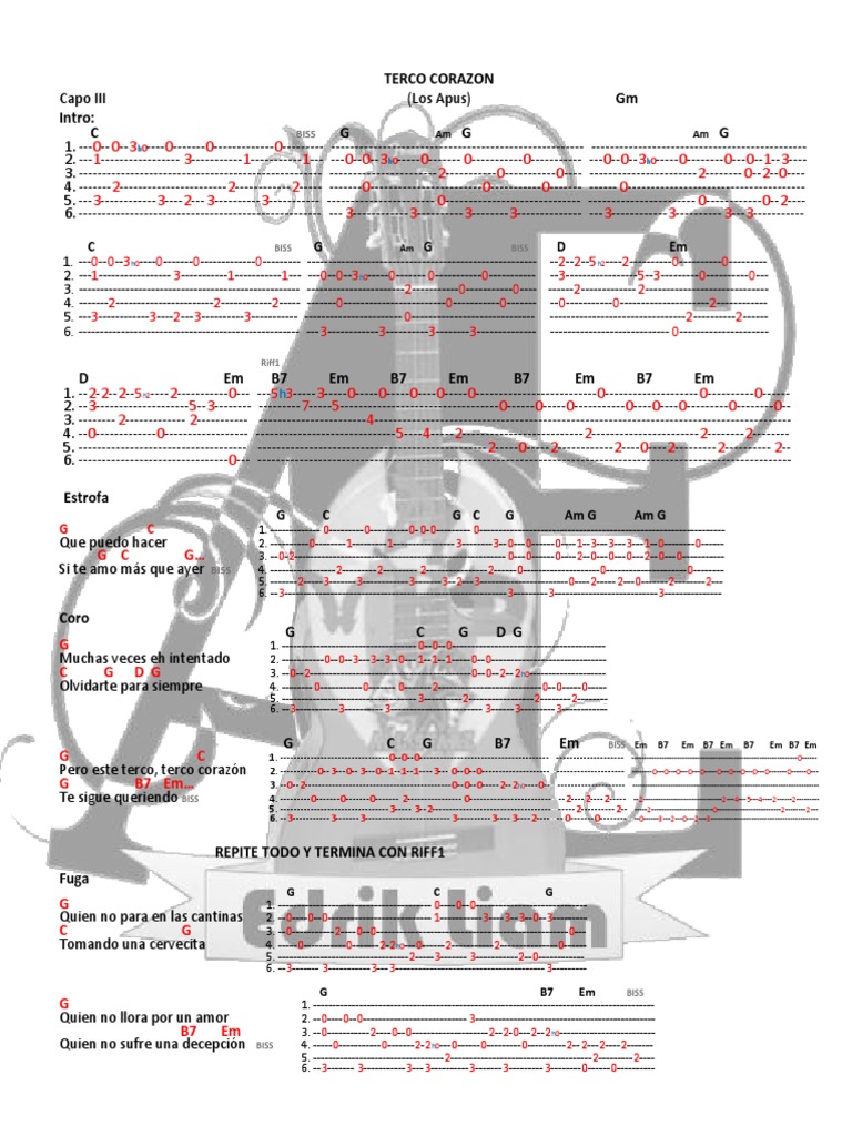 TERCO CORAZON - Los Apus | PDF