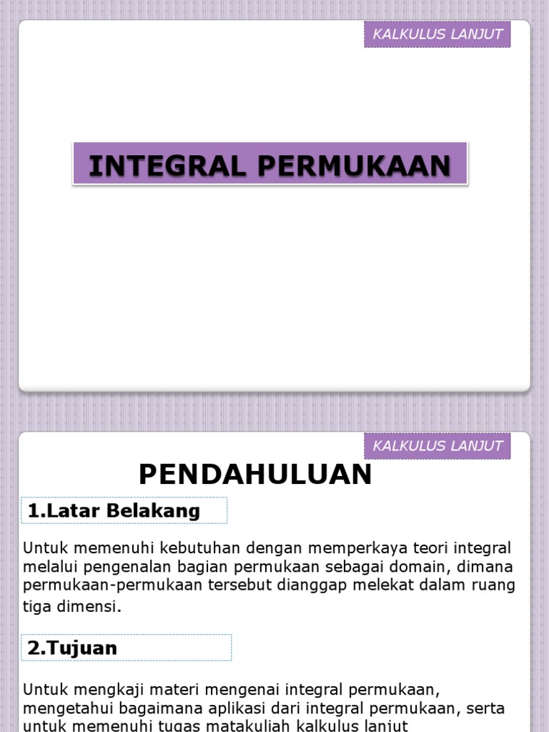 Dokumen - Tips Integral Permukaan | PDF