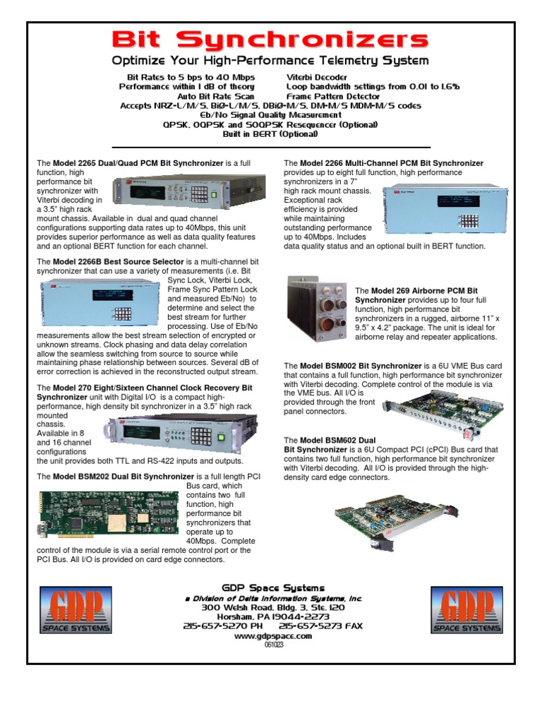 Bit Sync | Download Free PDF | Bit Rate | Modulation