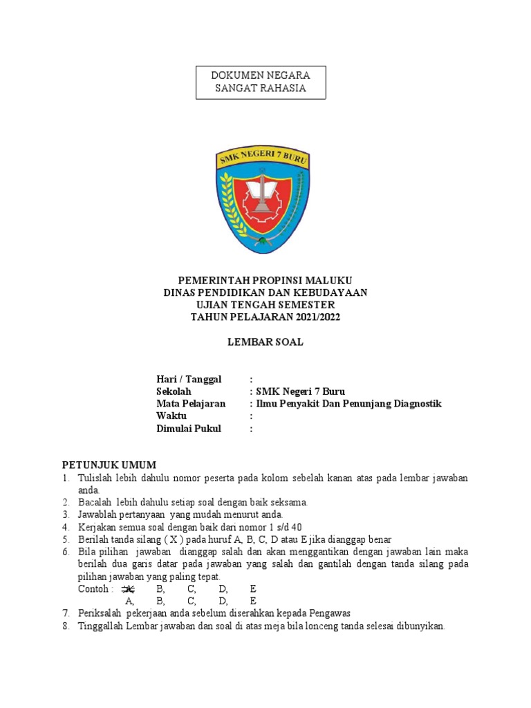 Soal Ippd Kelas Xii Semester 1 | PDF