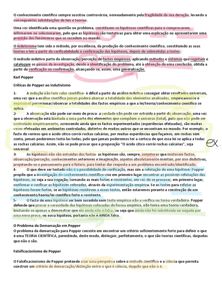 Karl Popper | PDF | Science | Falsificabilidade