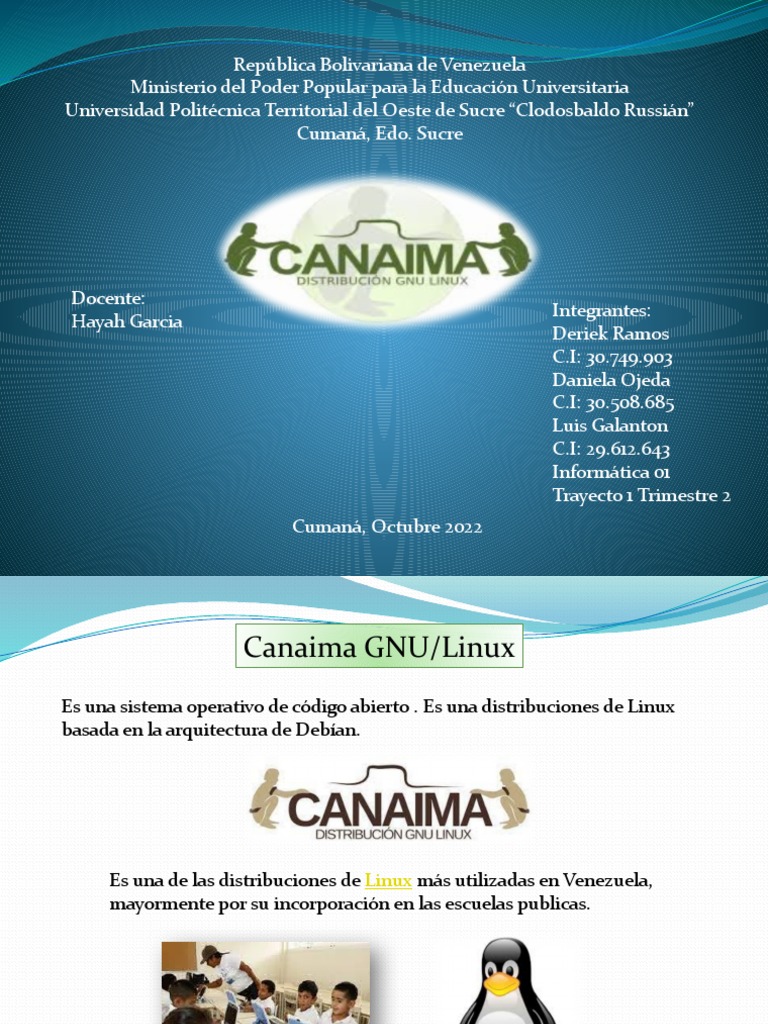 Canaima GNU Linux Real | PDF
