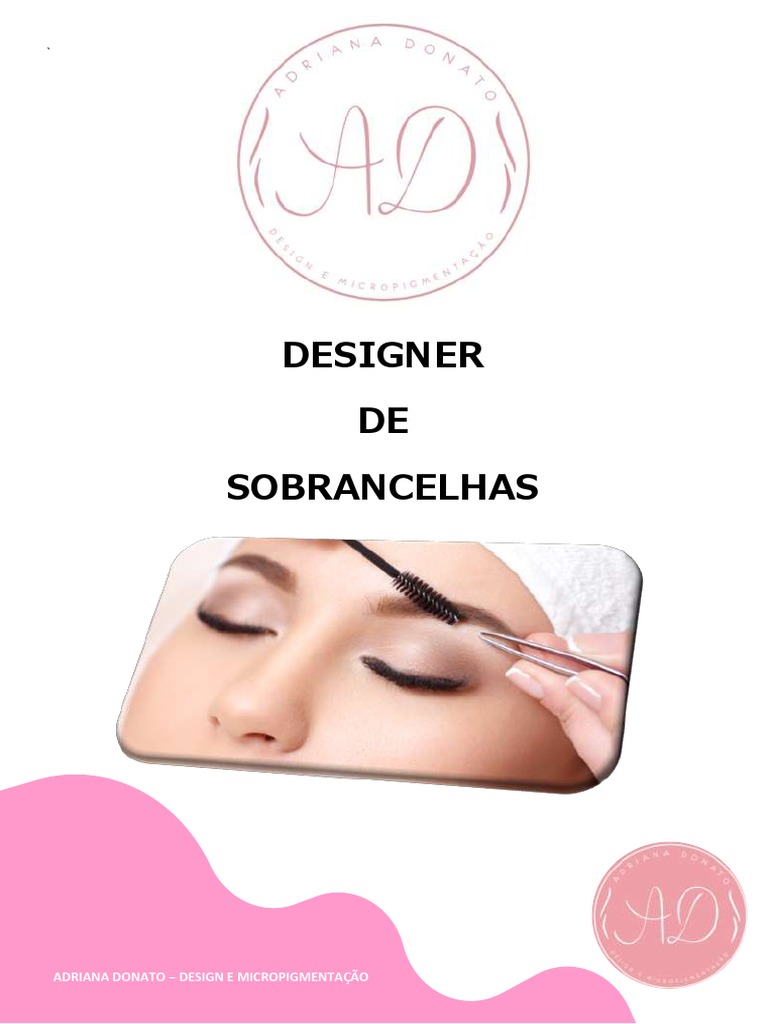 Apostila Designer De Sobrancelha 2021 Pdf Pele Esterilização