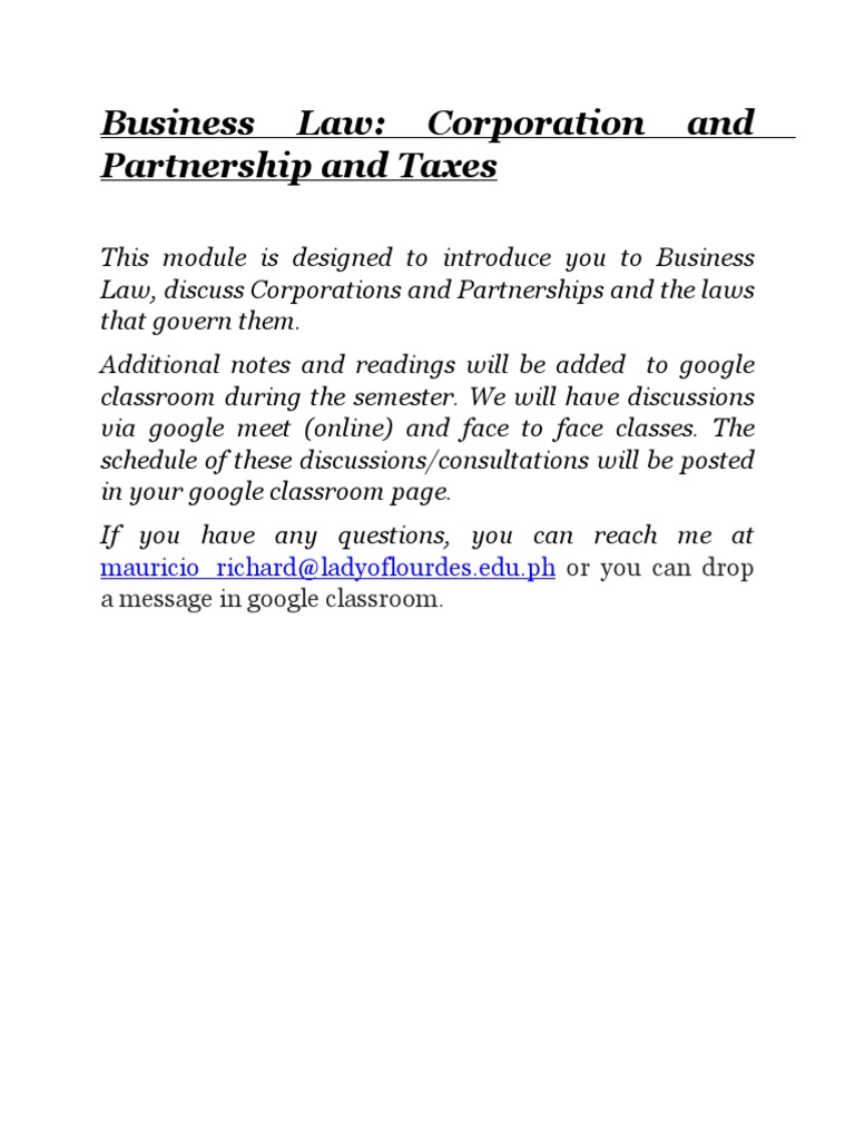 Business Laws and Regulations | PDF | Partnership | Corporations