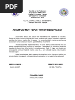 Aves - Accomplishment Report in School Based Feeding Program | PDF ...