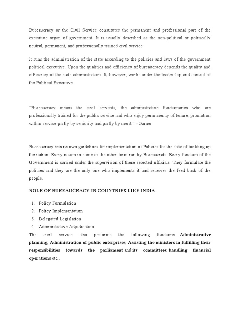 Bureaucracy | PDF | Civil Service | Bureaucracy