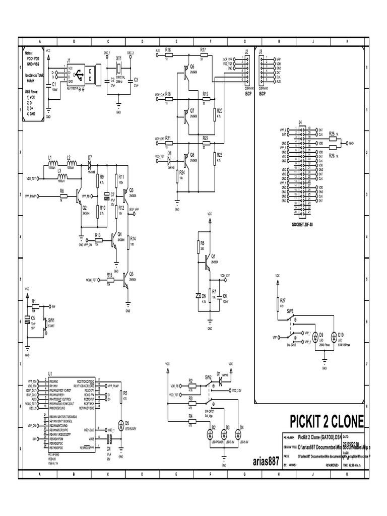1) PicKit 2 Clone (GATOX) | PDF