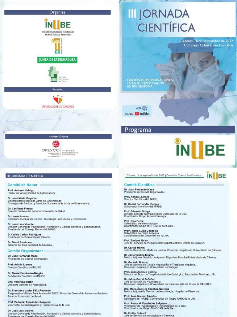 Programa - III Jornada INUBE | PDF