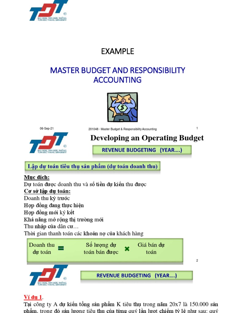 Example of Master Budget | PDF